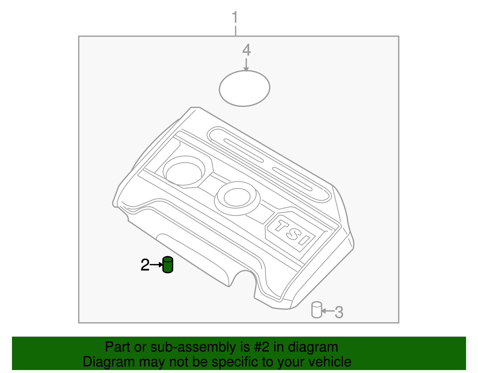 2009-2025 Volkswagen Engine Cover Connector 06J-103-226-A | VW Direct ...