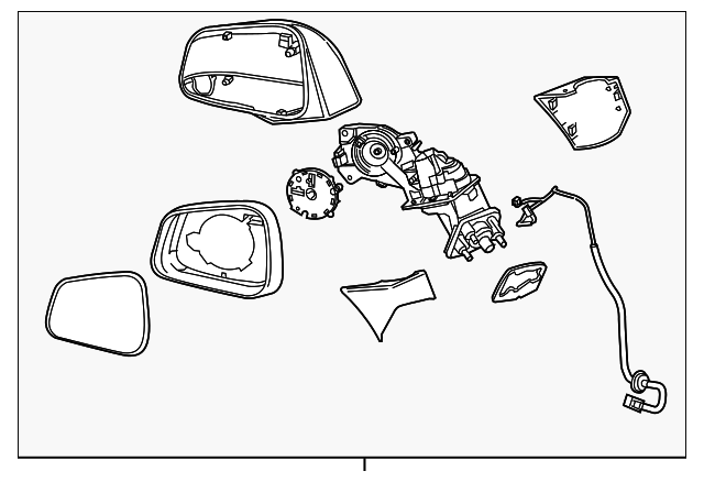 2017-2021 Chevrolet Trax Mirror Assembly - Driver's Side (LH) 42464040 ...