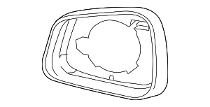 42492879 - Passenger Side Rearview Mirror Housing Bezel 2017-2022 GM ...