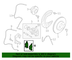34-10-6-884-497 - Disc Brake Pad Set Front - 2018-2021 BMW | BMWPartsHub