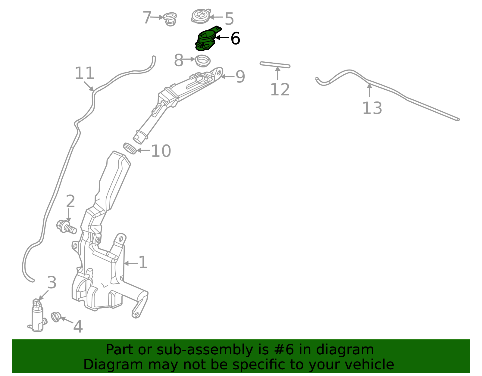 76821-T20-A01 - 2022-2025 Honda Civic - Water Inlet | Genuine Honda Parts