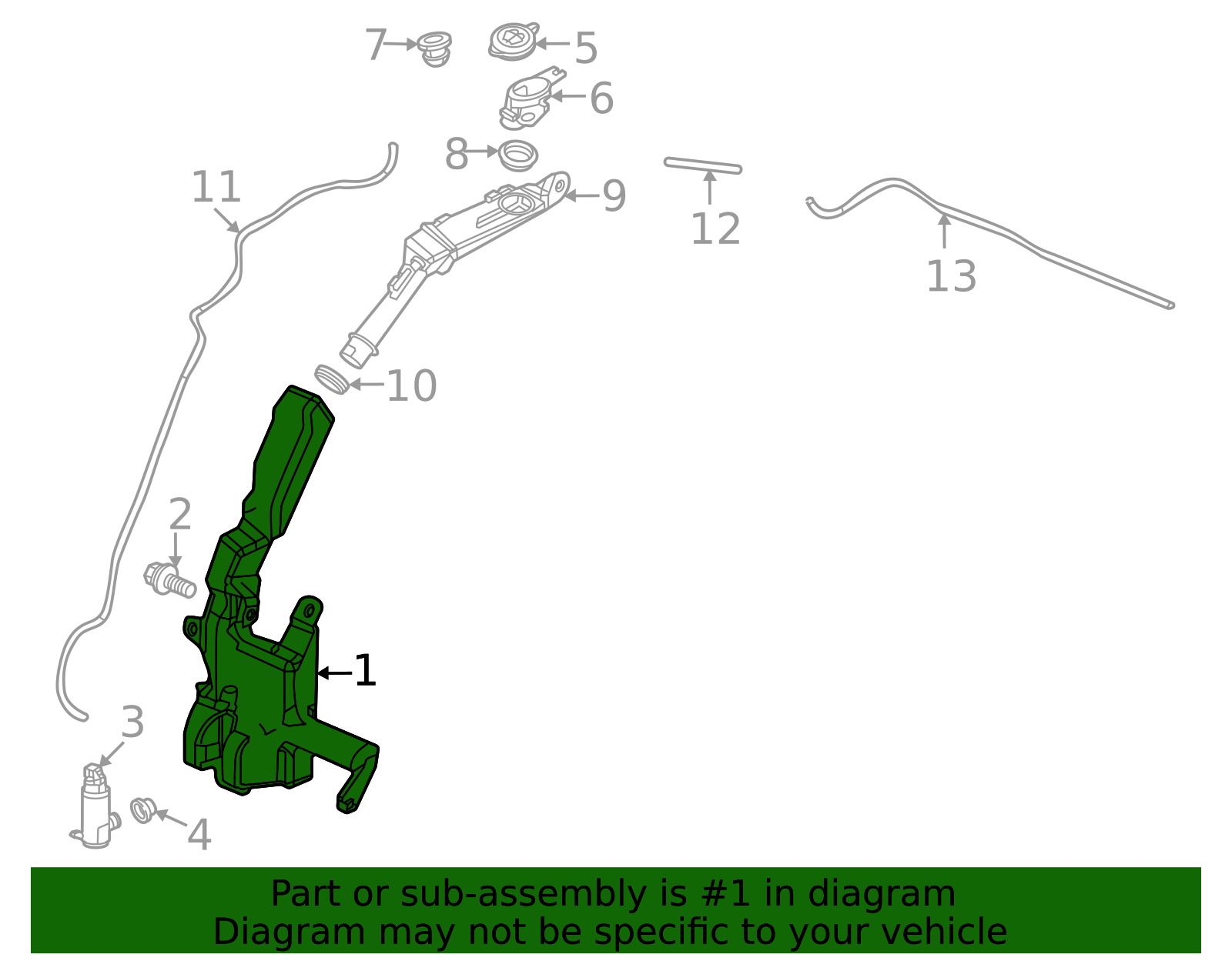 76841-T20-A01 - 2022-2025 Honda Civic - Washer Reservoir | Genuine ...
