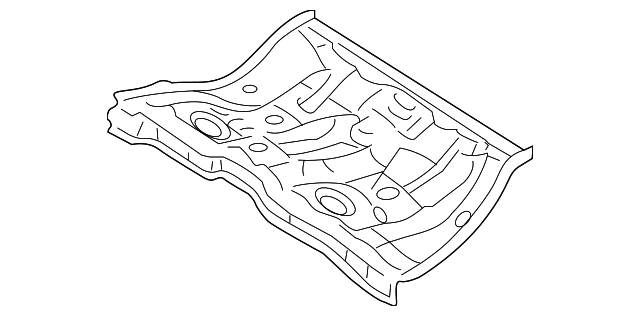 2001-2002 Toyota Corolla Center Floor Pan 58211-02904 | OEM Parts Online