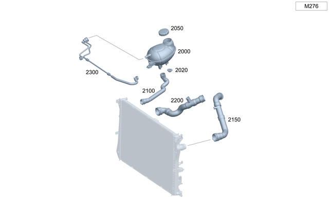 205-501-76-84 - Coolant Hose 2015-2023 Mercedes-Benz | Mercedes-Benz ...