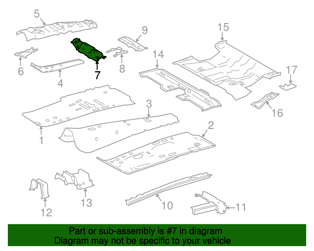 2013-2018 Toyota RAV4 Cross-Member 57051-0R011 | Toyota Parts Center