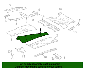 58113-0R010 - Floor Pan - 2013-2018 Toyota RAV4 | Lithia Toyota Parts