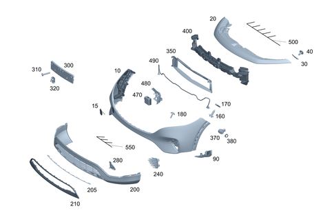 Front Bumper for 2024 Mercedes-Benz EQB 350 | Mercedes-Benz USA Parts
