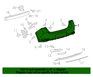 Toyota Cover Rear Bumper L C Part# 5215912950 | Toyota Of Colorado ...