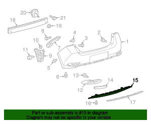 52151-12360 - Lower Extension - 2016-2018 Toyota | OEM Genuine Toyota Parts