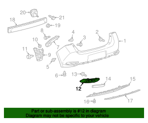 2016-2018 Toyota Side Extension 52682-12090 | Toyota Parts Center