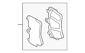 2009-2017 Volkswagen Touareg Brake Pads Front 7P6-698-151-F | OEM Parts ...