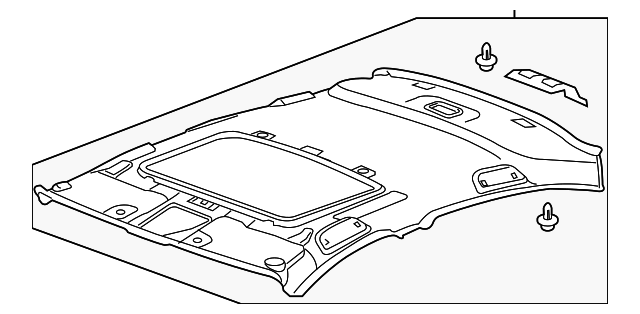 83200-T3L-A52ZA - Lining Assembly, Roof *YR449L* (Sunroof) (Cashmere ...