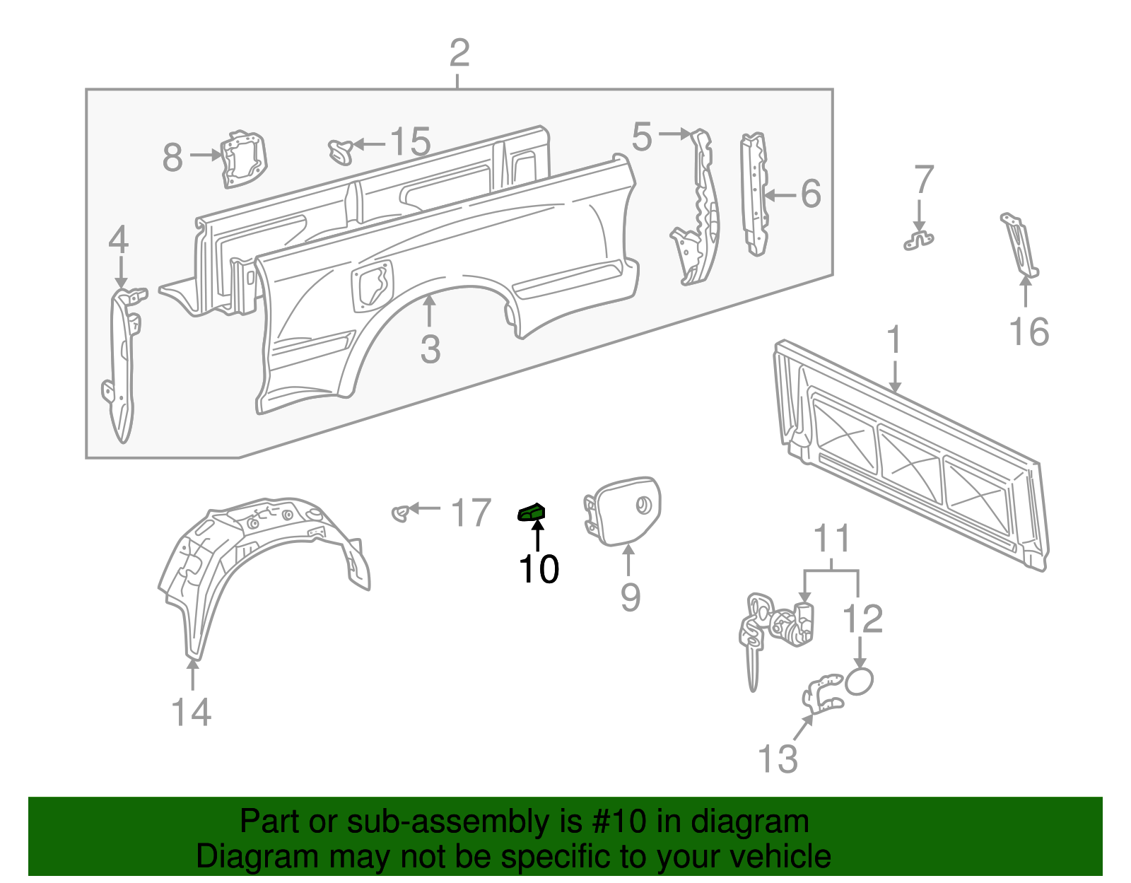 77358-35010 - Fuel Door Stopper 1995-2004 Toyota Tacoma | Longo Toyota ...