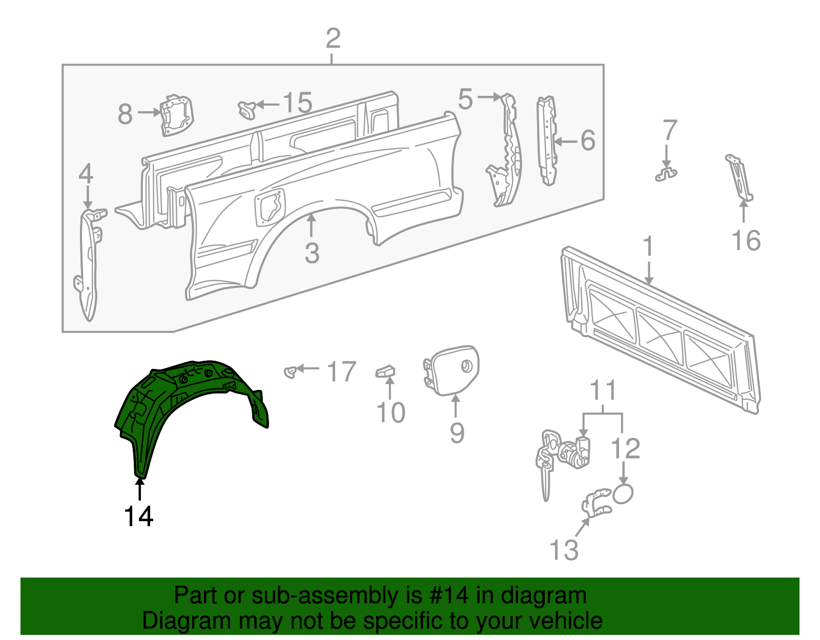 65638-04020 - Wheelhouse Liner 1995-2004 Toyota Tacoma | Bam Wholesale ...