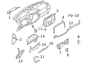 2021-2023 Ford F-150 Lower Trim ML3Z-15042C74-AB | AutoNationParts.com