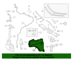 166-860-10-60 - Washer Fluid Reservoir 2012-2016 Mercedes-Benz ...