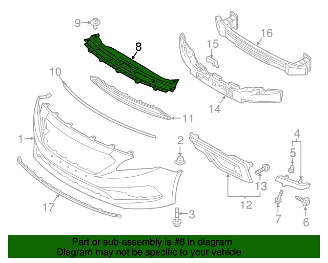 2015-2017 Hyundai Sonata Sight Shield 86361-C2000 | OEM Parts Online