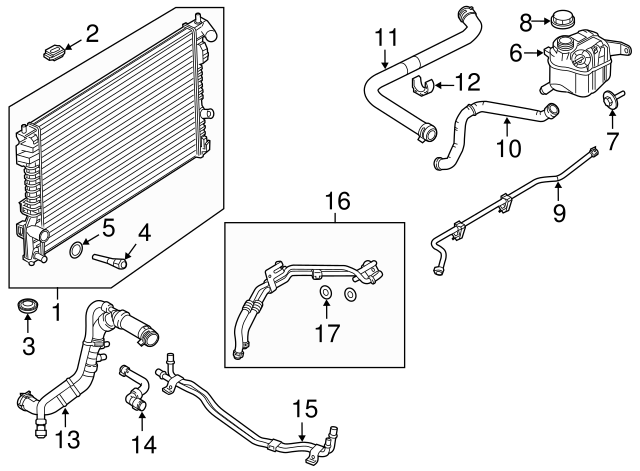 Ford Dealership 2013-2019 Ford Radiator DB5Z-8005-DA | Ford Parts Catalog