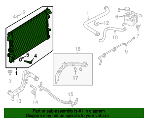 2013-2019 Ford Radiator DB5Z-8005-DA | OEM Parts Online
