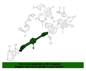 45220-06190 - Intermediate Shaft - 2012-2017 Toyota Camry | Nucar ...