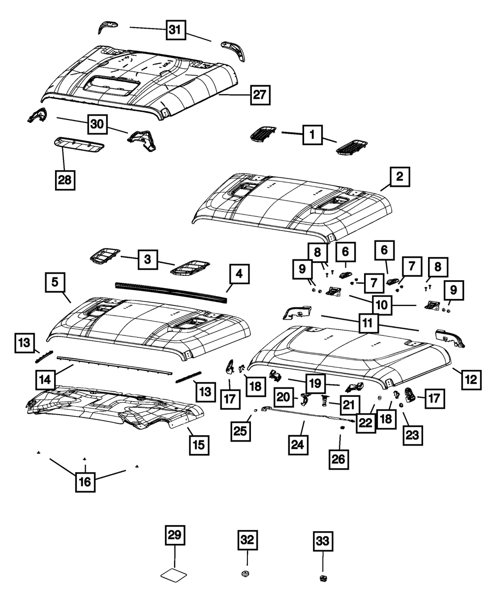2021-2024 Jeep Wrangler Blocker Foam, Left 68598903AA | Mopar eStore
