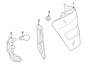 Genuine OEM Tail Lamp Assembly Seal | 204-826-13-91-64 | Fits Select ...