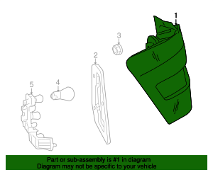 Rear Lamp Combination 204-906-60-03-64 | Mercedes-Benz Parts