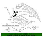 2017-2019 Ford Hinge - Passenger Side (RH) HC3Z-16796-B | TascaParts.com