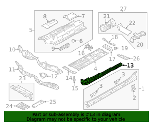 2018-2022 Volkswagen Tiguan Center Reinforced 5QF-803-803 | OEM Parts ...