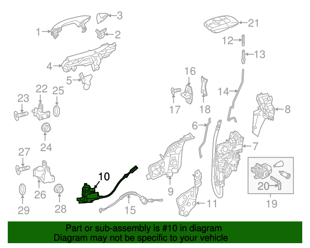 213-760-57-00 - Power Actuator 2018-2020 Mercedes-Benz | Mercedes-Benz ...