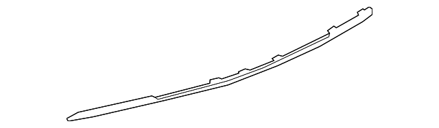 84673841 - Silver Rear Bumper Fascia Molding 2020-2024 Cadillac XT6 ...