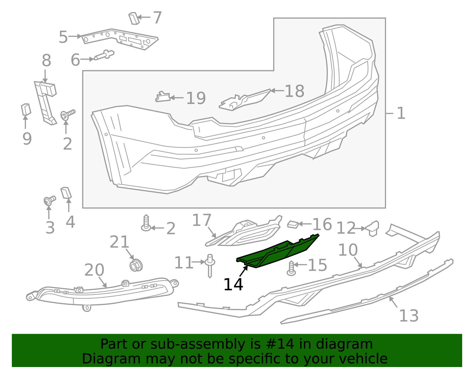 85104214 - High-Quality Rear Bumper Fascia Trailer Hitch Cover for 2020 ...