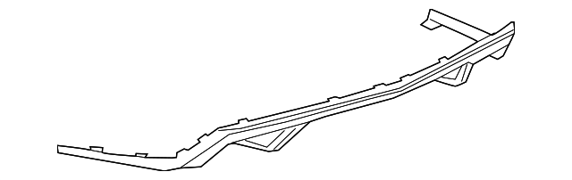 2020-2024 Cadillac XT6 Black Rear Bumper Valance Panel 84612686 ...