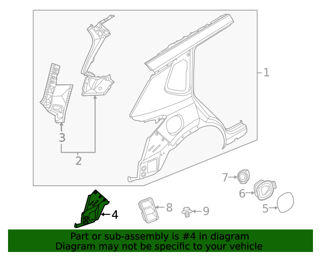 G8118-6RAMA - Lower Extension 2021-2024 Nissan Rogue | Nissan Parts ...