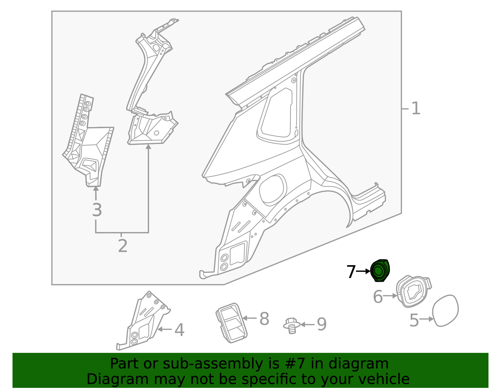 2021-2025 Nissan Rogue Filler Trough 78121-6RA0A | Sullivan Brothers Nissan