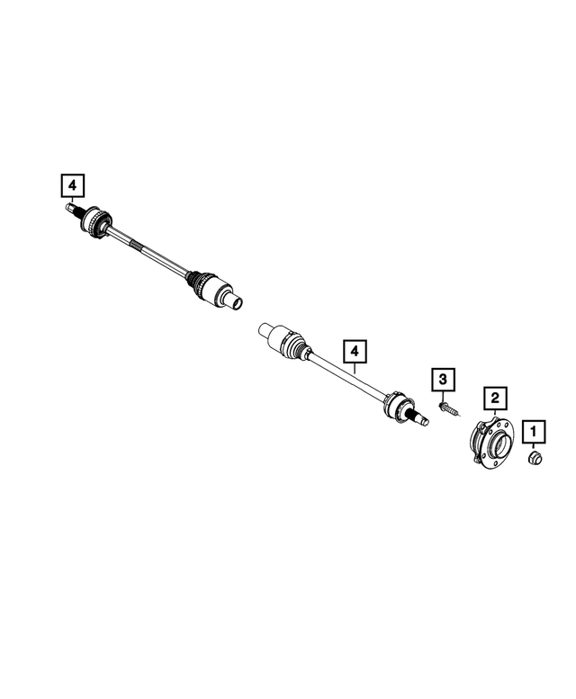 2024-2025 Dodge Hornet Axle Half Shaft, Left 68622459AA | Mopar eStore