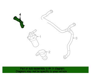 2006-2009 Land Rover Range Rover Lower Hose PCH501730 | JaguarParts.com