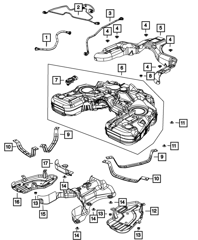 68338691AC - Fuel Tank - 2012-2021 Mopar | Mopar America