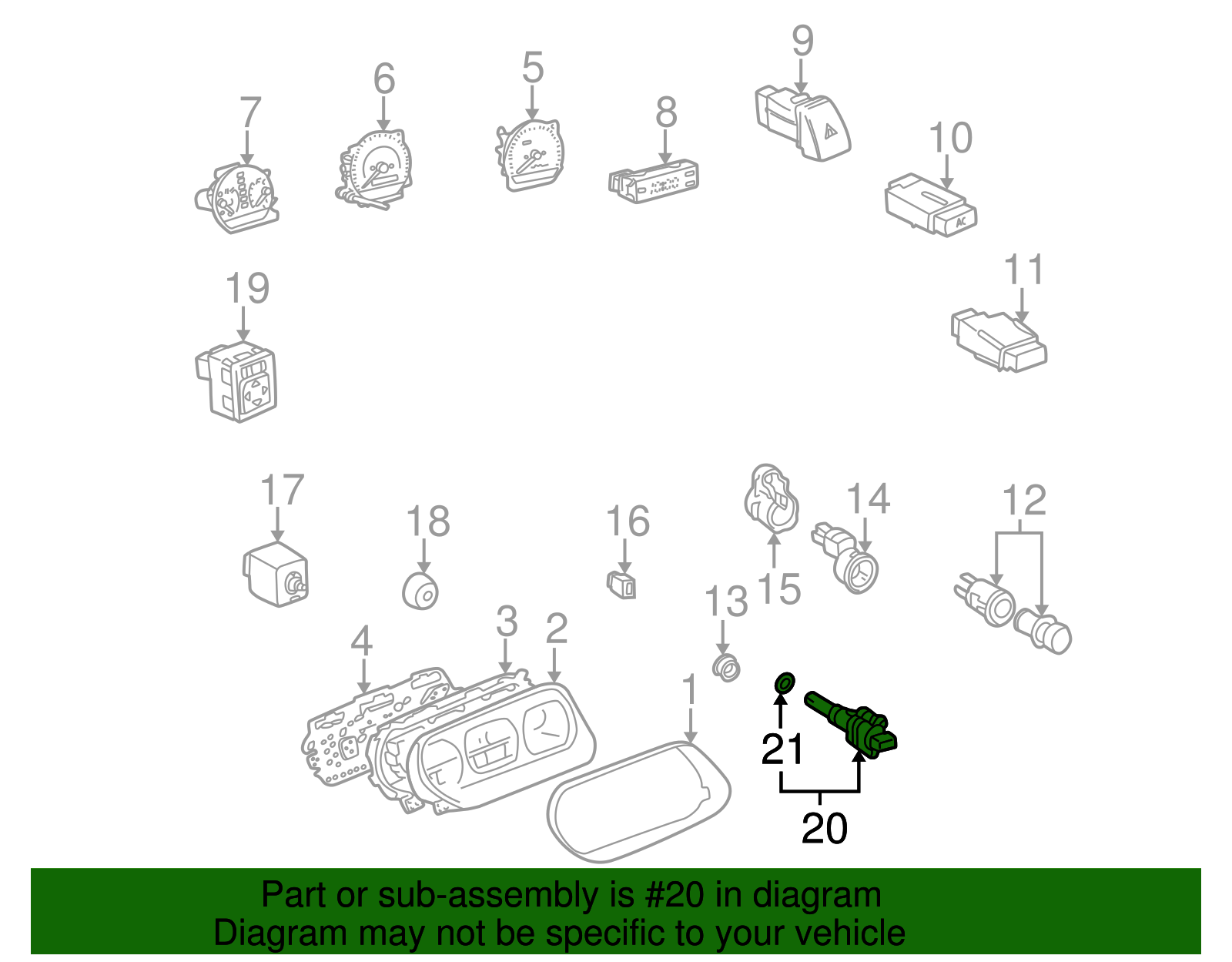 1993-2015 Toyota Vehicle Speed Sensor 89413-08020 | Toyota Parts Center
