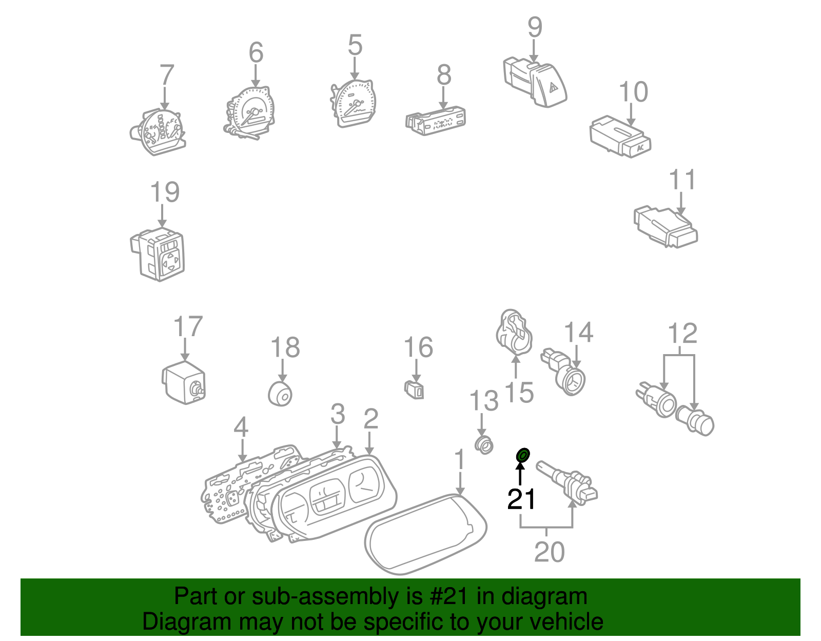 Genuine Toyota Vehicle Speed Sensor O-Ring part# 96711-24030 for 1997 ...
