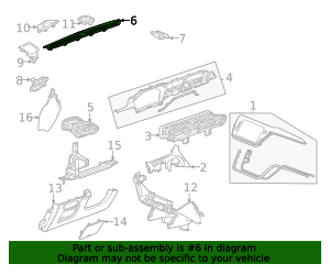 Windshield Defroster Nozzle Grille 42823914 GM | GMPartsDirect.com