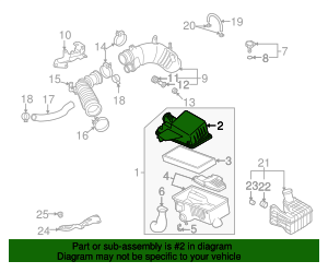 2006-2007 Mazda 6 Air Filter Housing L3K9-13-Z01 | RealMazdaParts.com