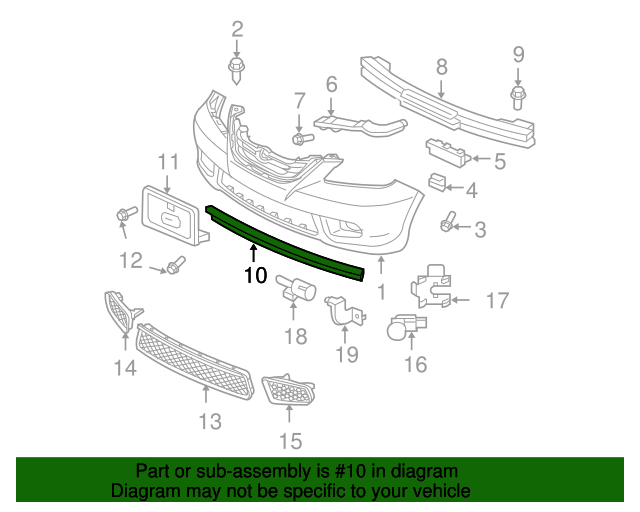 OEM 2005-2010 Honda Odyssey Spoiler 71110-SHJ-A00 | Honda Automotive Parts