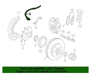 1998-2000 Ford Ranger ABS Sensor F87Z-2C204-GB | TascaParts.com