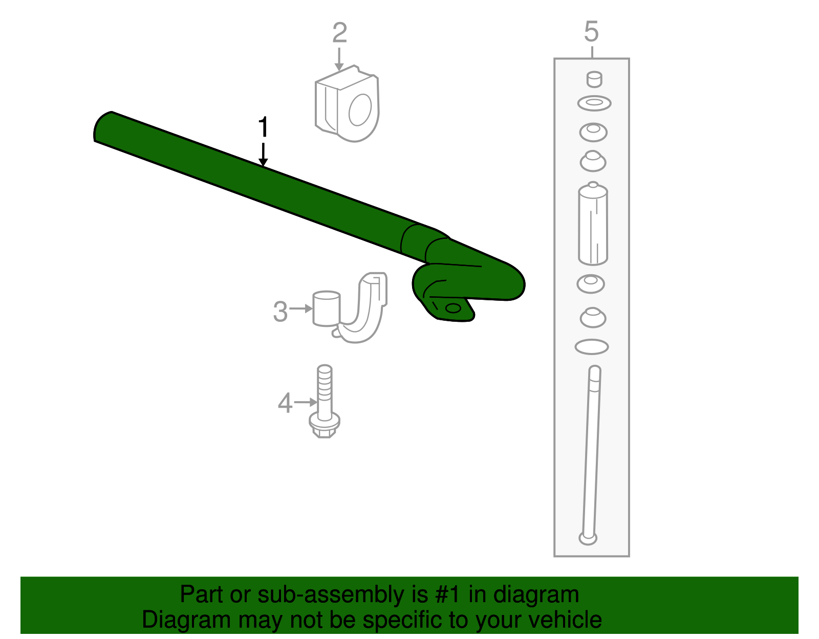 2014-2019 GM Front Suspension Stabilizer Bar 22758132 | Partners Chevy