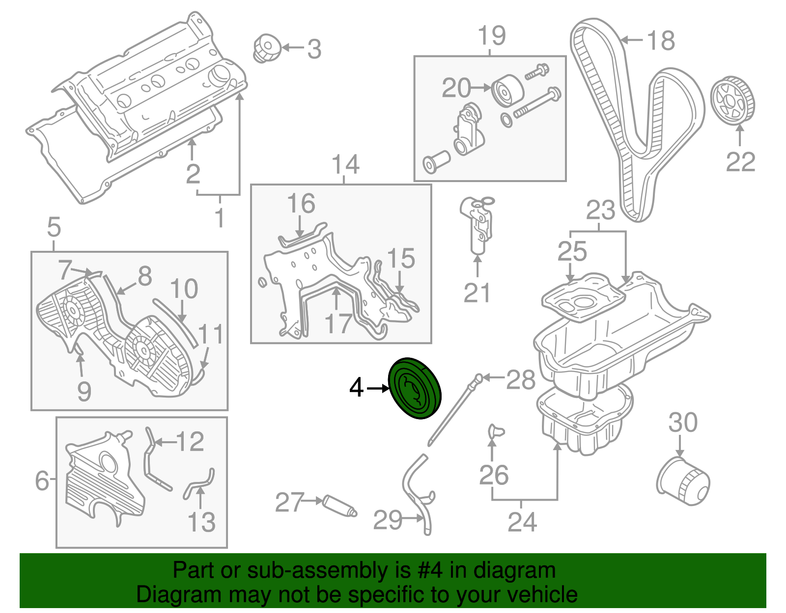 1999-2009 Hyundai Engine Crankshaft Pulley 23124-37520 | Hyundai ...
