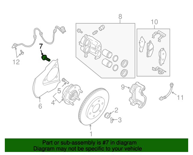 2004-2024 Nissan Splash Shield Bolt 41005-ZC00A | Nissan Parts Plus