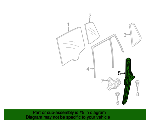 51-35-7-335-601 - Window Regulator - 2015-2018 BMW X4 | BMW Parts Exchange