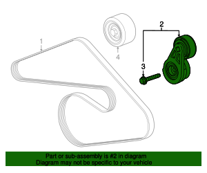2013-2025 GM Drive Belt Tensioner 12648980 GM | GMPartsDirect.com