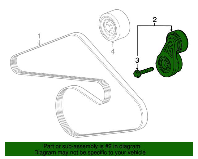 12647765 - Drive Belt Tensioner 2014-2023 GM | GMPartsNow